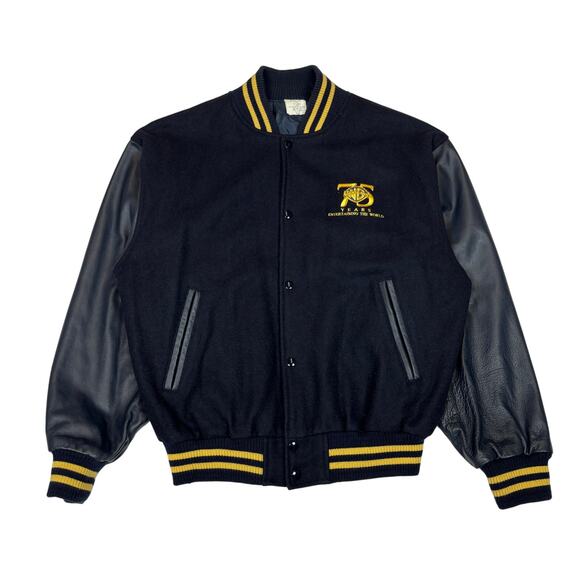 Warner Bros. | Jackets & Coats | Vintage 9s Warner Brothers Varsity ...